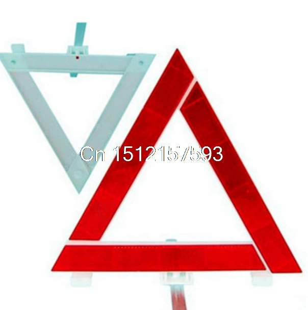 1 Pc Vehicle Safety Triangle Bracket Reflective Warning Signs Fold Free ...