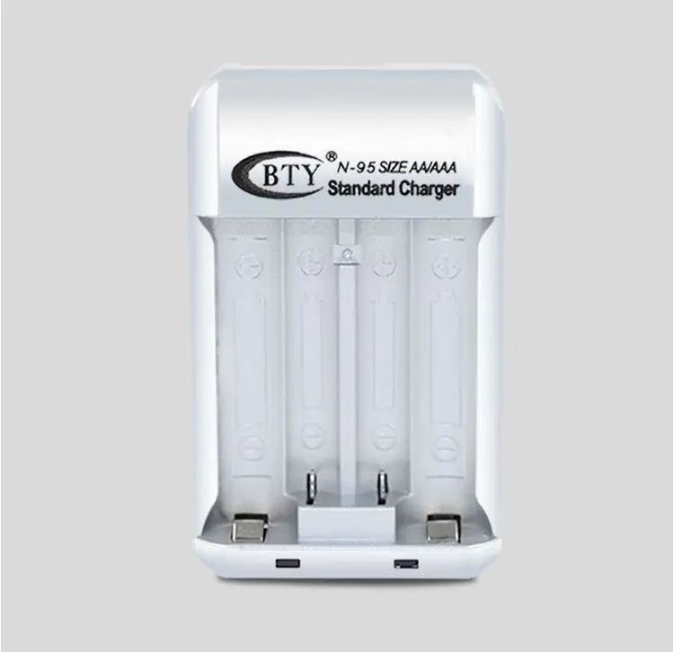 Hi speed Quick AA AAA Rechargeable Battery BTY Charger +4x AA 3000mAh ...
