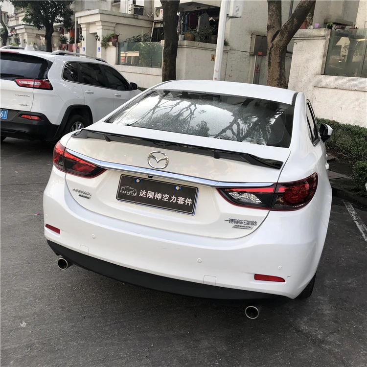 For Mazda 6 atenza Spoiler 2014-2018 ABS Material Car Rear Wing Primer ...