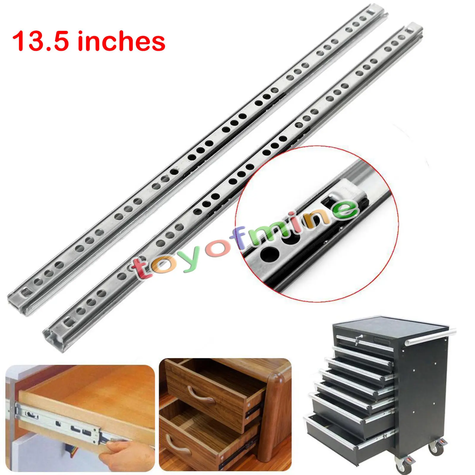 New Arrvial!14inch Telescopic Drawer Runners Groove Ball Bearing Slide ...