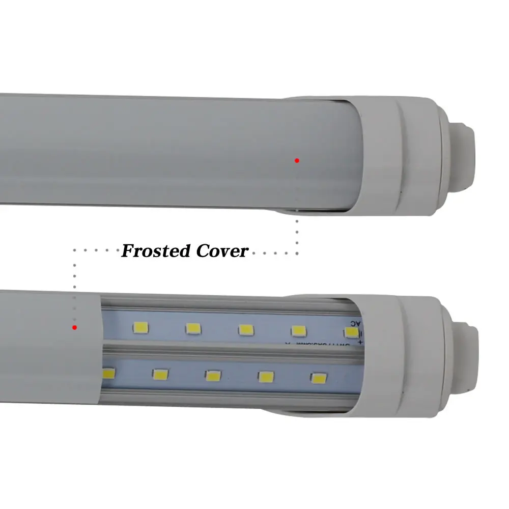 Stock In US + 8ft Led R17d Cooler Door Led Tube V Shaped Dual Rows ...