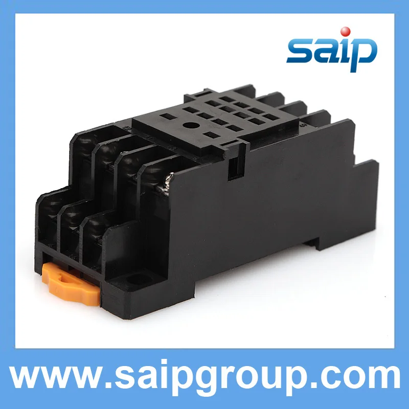 10Pcs-lot-Exiquisite-Quality-9-Pin-Relay-Socket-Black-Relay-Socket-Base ...