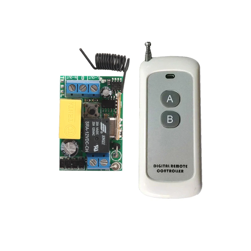 Smart Home AC 220V 1 CH Remote Control Switch Remote Control Switch ...