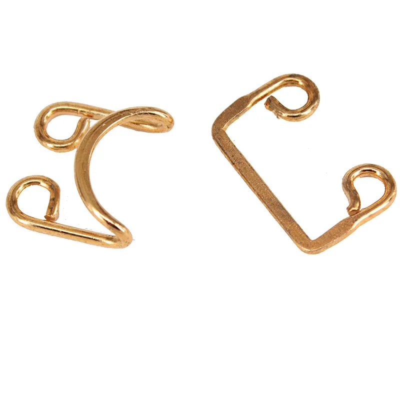 10set Gold Tone Metal 3.2cm*2cm Tape Closure Waist Extender Hooks ...