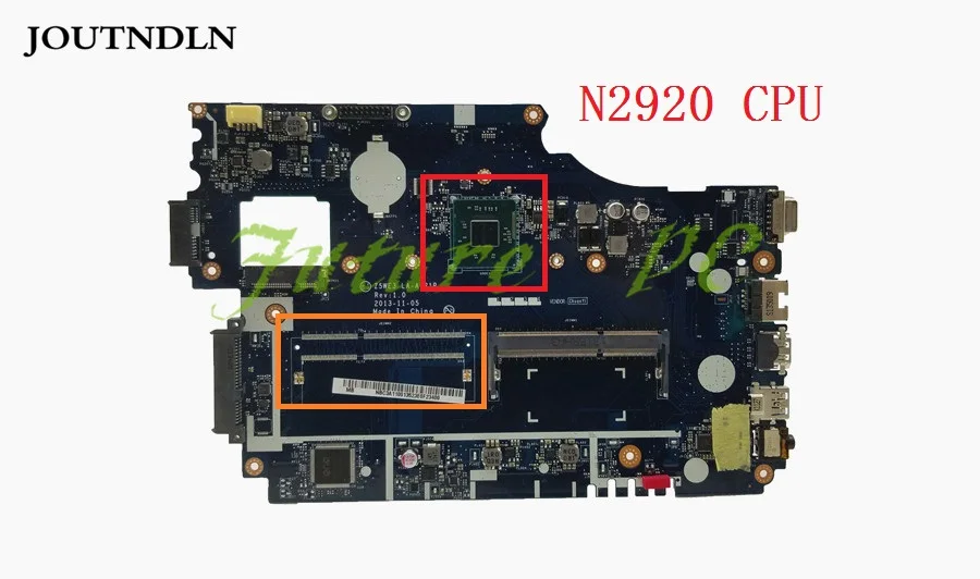 Joutndln For Acer Aspire E1-510 Laptop Motherboard Nbc3a11001 Z5we3 La-a621p Ddr3l Sr1sf N2920 ...