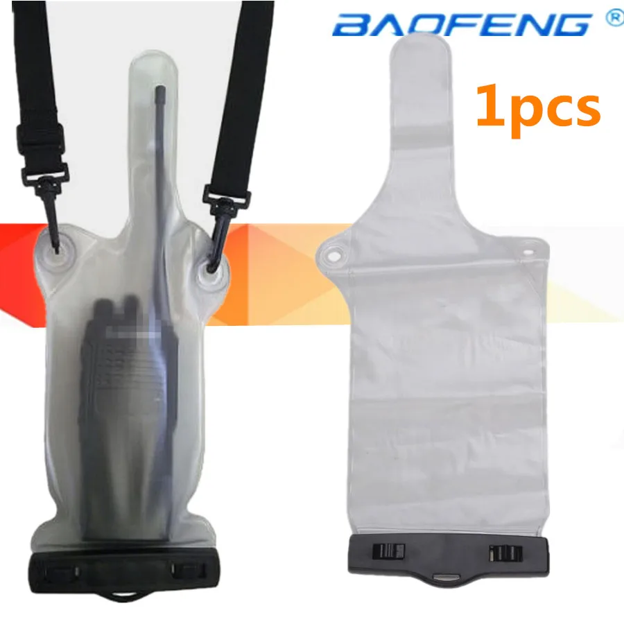 2pcs Two Way Radio Waterproof Protective Bag Transparent IPX7 Dust Case ...
