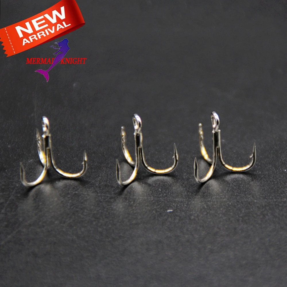 Super Sharp Anchor Hook,Size #4 10 Sea Fishing Hooks Treble Hook Peche ...