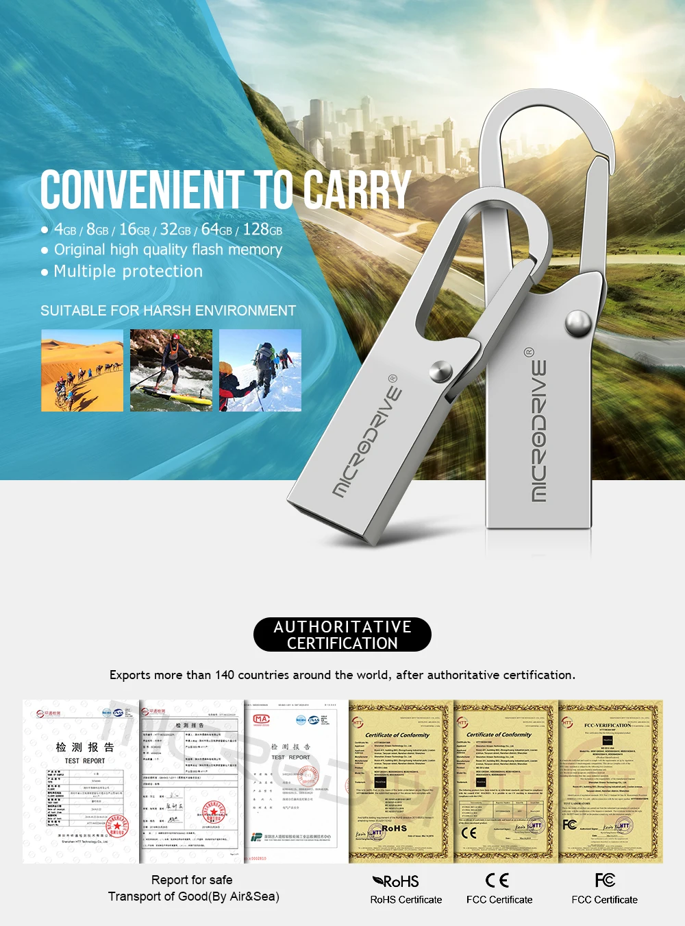 Stylish USB flash drive 64GB pendrive 128GB metal usb stick 16GB 8GB ...