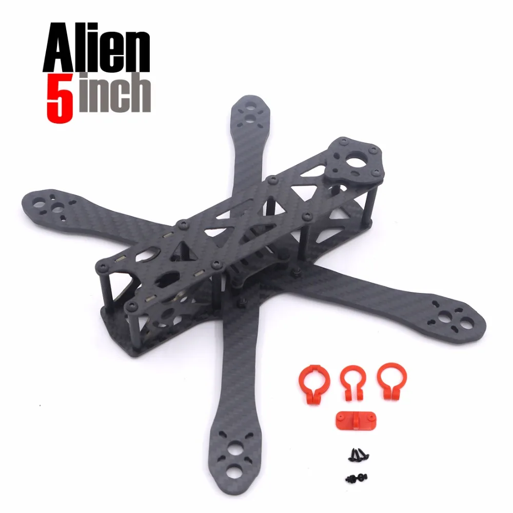 Alien FPV 5 inch pure carbon Fiber 225mm 127g quadcopter mini drone ...