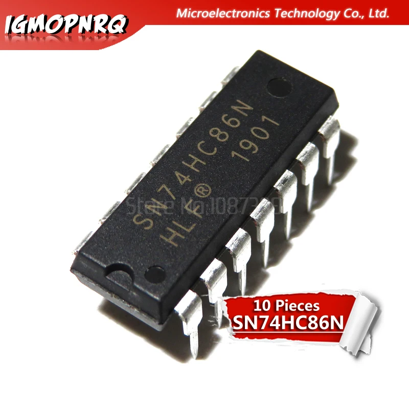 10 unidades, 74HC86N, SN74HC86N, 74HC86, SN74HC86, DIP-14, Logic GATE ...