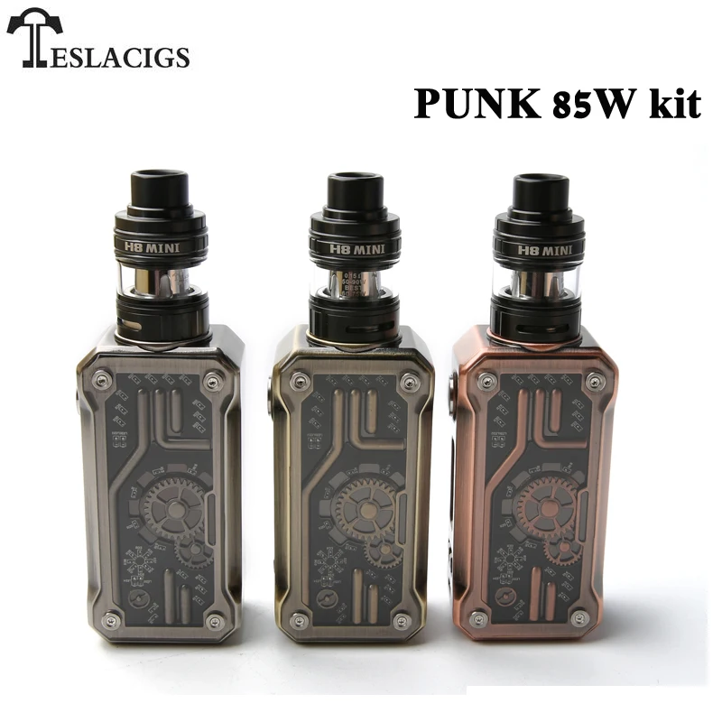 Original-Tesla-Punk-85W-TC-Kit-85W-Punk-Box-MOD-Vape-with-2ml-H8-Mini ...