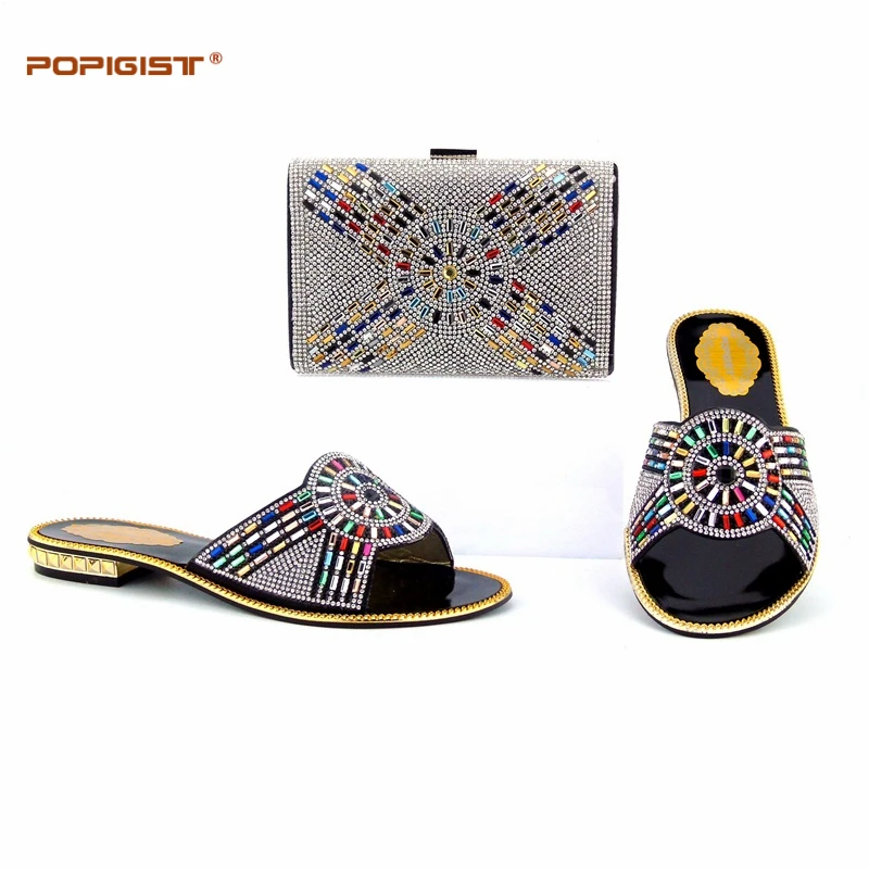 Black-Fastest-DHL-Italian-shoes-and-bags-matching-set-for-wedding-and ...