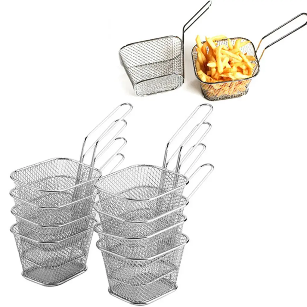 Cesta-de-acero-inoxidable-para-fre-r-patatas-fritas-Mini-colador ...