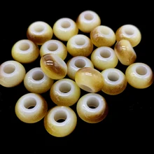 12pcs 15x9mm Big Hole Beads Oblate Circle Space Beads for Jewelry ...