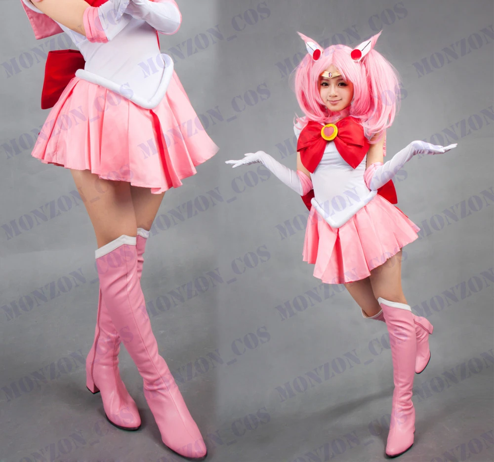 Athletic Sailor Moon Sailor Chibi Moon Chibiusa Cosplay Shoes Boots Custom Made White asem.mx