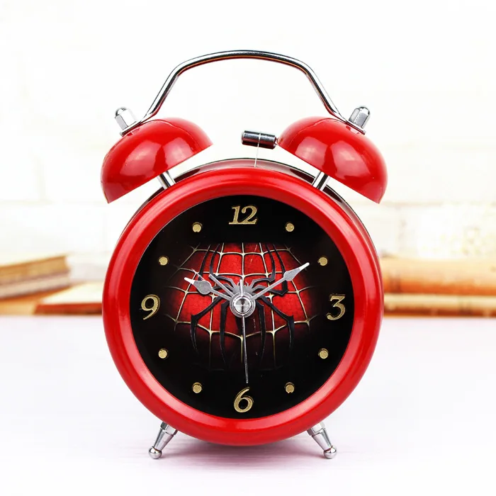 Hero Spider man Fashion Creative 3D Metal Bell Ring The Alarm Clock ...