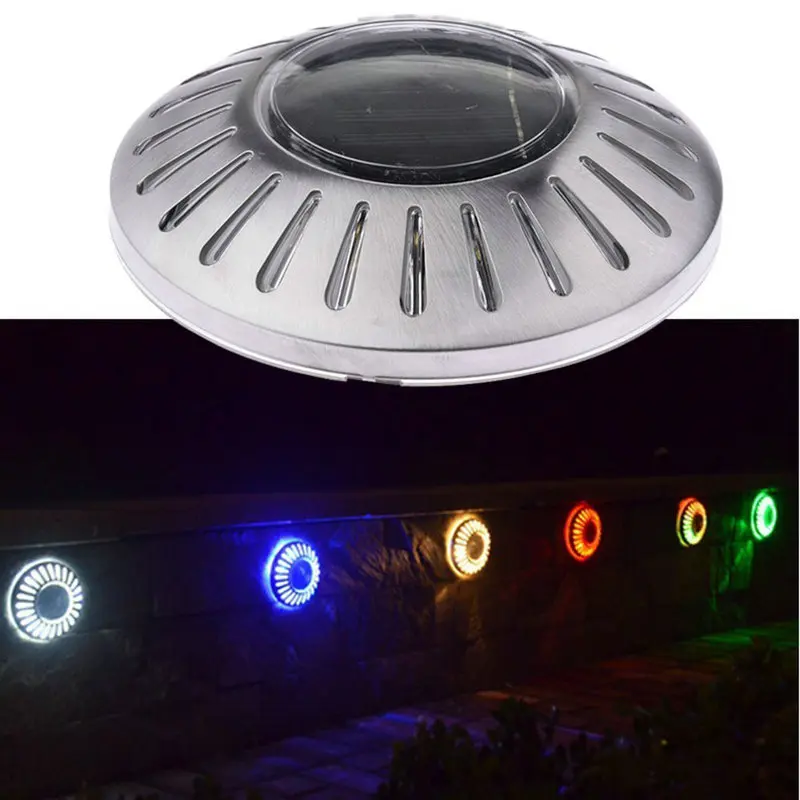 1PC Waterproof LED Solar Light Underground Lawn Wall Lamp Buried Night ...