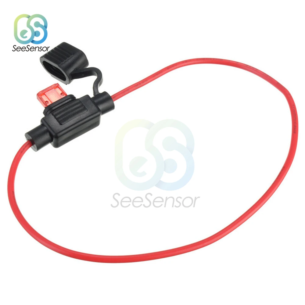 Waterproof Auto Inline Mini In Line Fuse Holder 3A 10A Automotive Blade ...