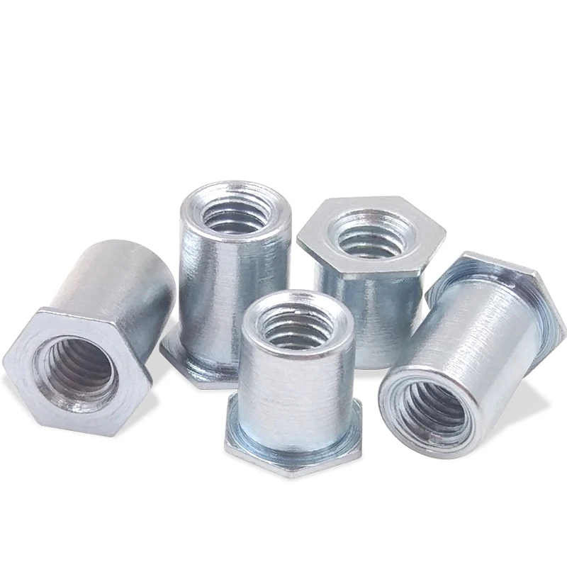 10PCS-M6-6-7-8-10-20-Galvanized-Pressure-Rivet-Nut-Column-Pressure ...