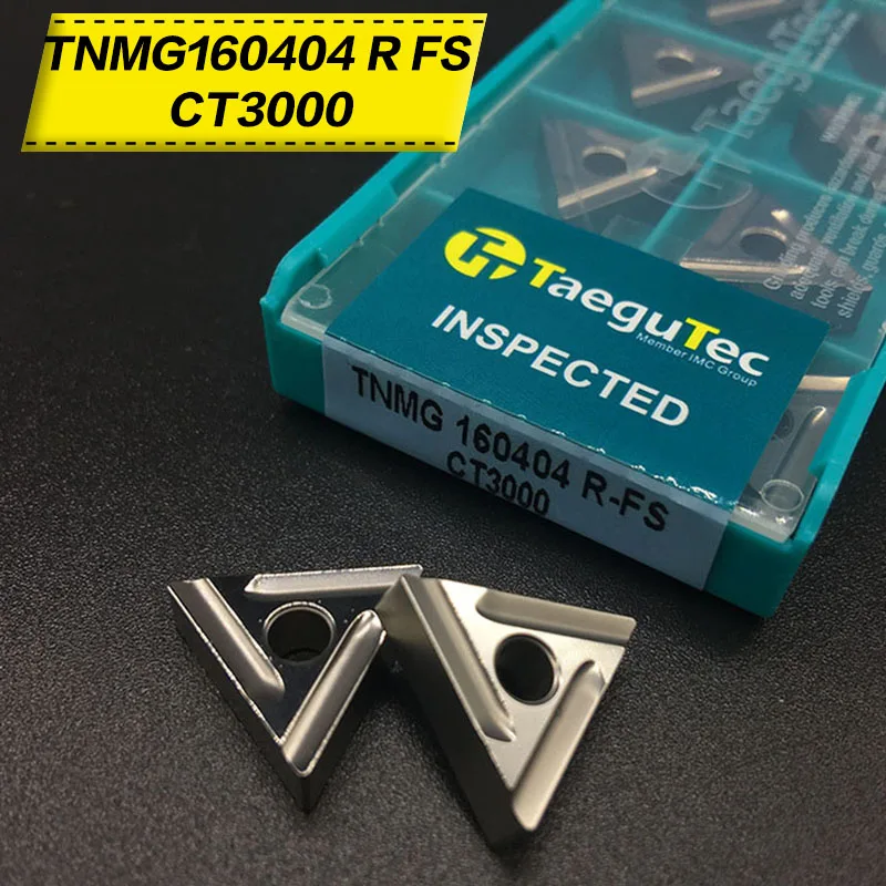 10PCS Tnmg160404 R FS CT3000 External Turning Tools Cermet Grade Carbide insert Lathe cutter ...