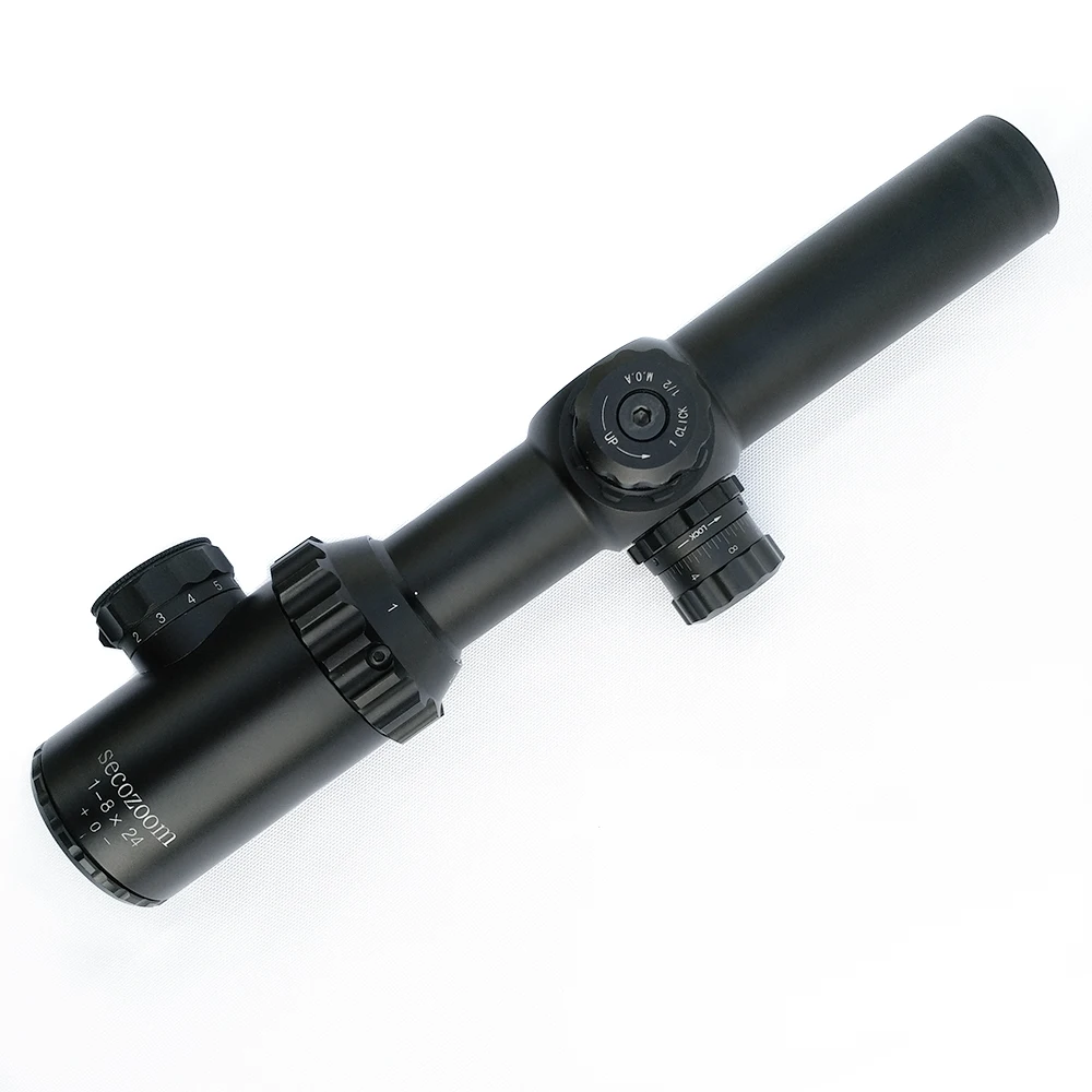 Compact Scope 1-8x24 Illuminated Reticle Green Red Uhtc Hunting ...