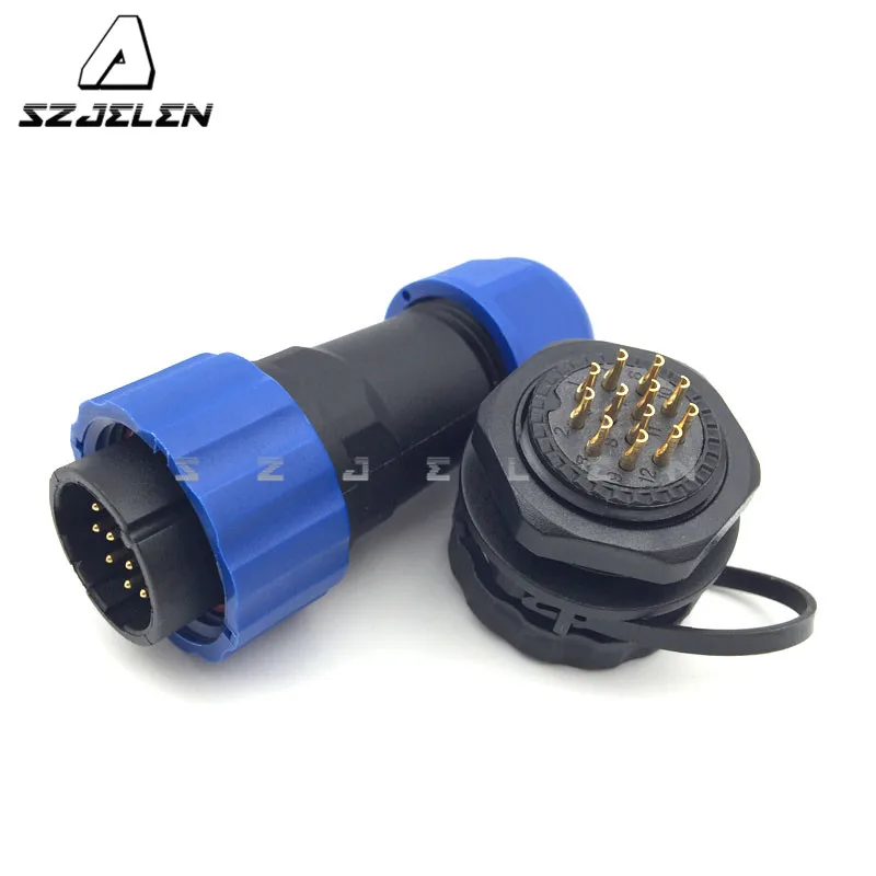 Sd20tp-zm , Ip67 12pin Waterproof Connector ,ip68, Led Power Cable Wire ...