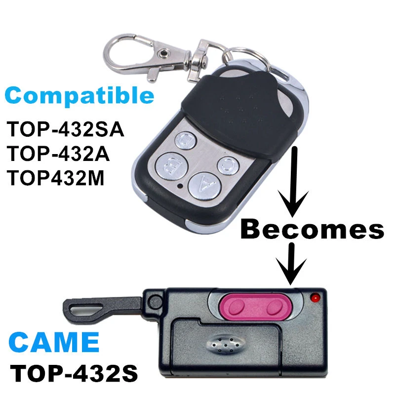 433 Copy CAME TOP 432S Duplicator 433.92 mhz remote control Universal Garage Door Gate Fob ...