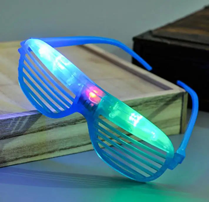 Light Up Glow Shutter Glasses Led Shades Flashing Luminous Wedding Hen ...