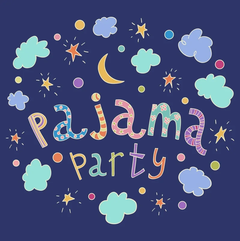 Laeacco Pajama Party Cartoon Cloud Star Scene Baby Photography ...