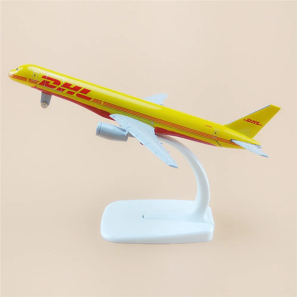 16cm Air DHL Airways Boeing 757 B757 Airlines Airplane Model w Stand ...