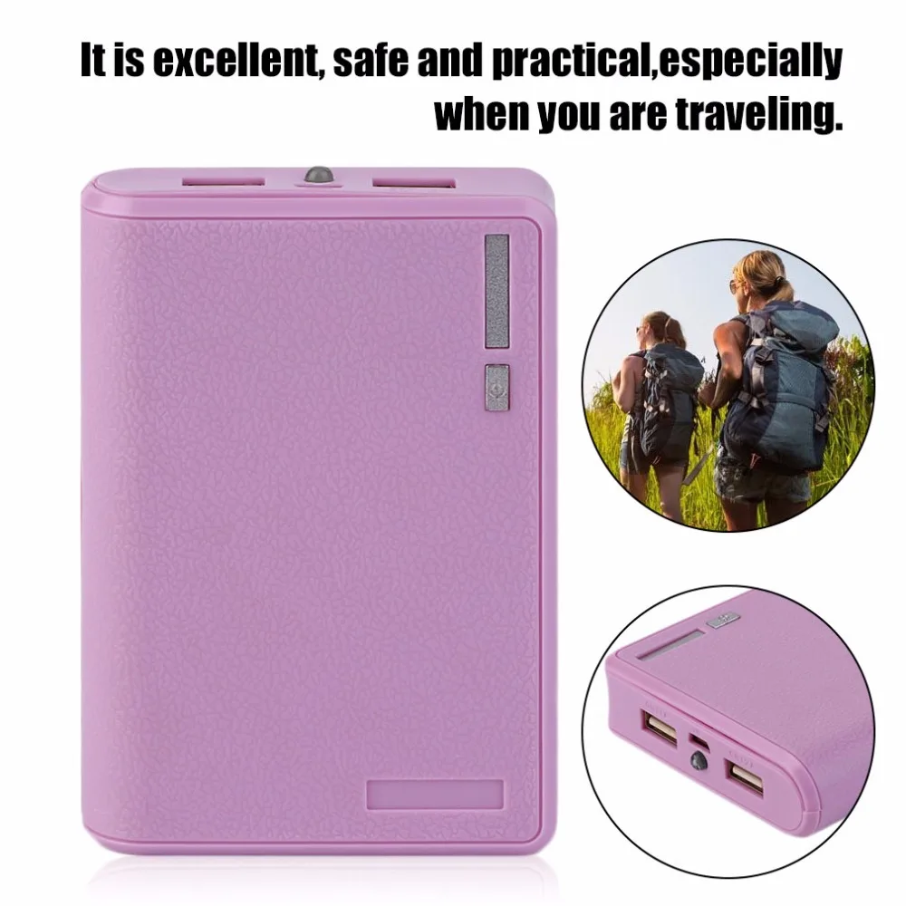 Large Capacity 10400MAH Size 4*18650 Battery External Power Bank Mobile ...