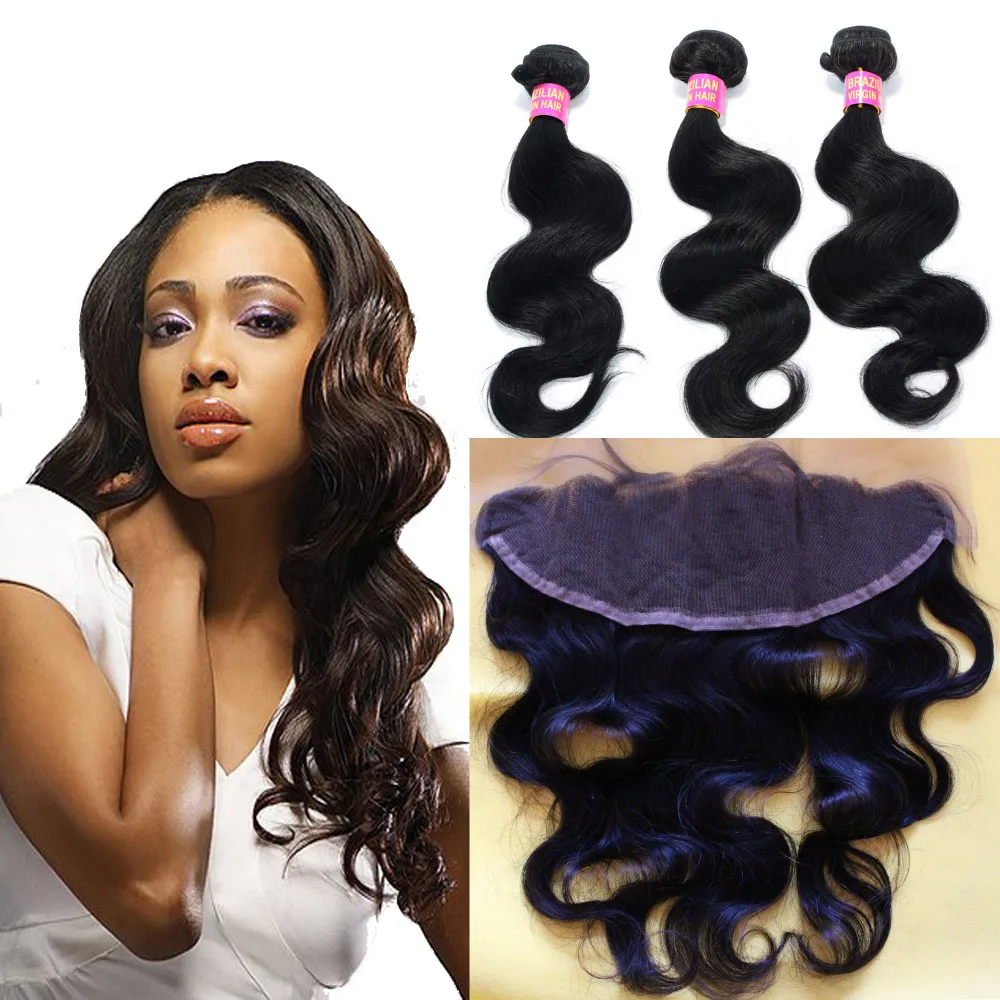 8A+ Ear to Ear 13x6 Lace Frontal Brazilian with Bundles Body Wave Hair ...