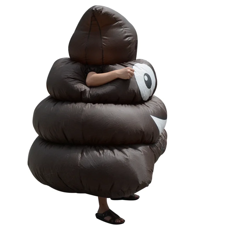 Inflatable Emoji Poop Pile Costume Adult Halloween Shit Stool Feces ...