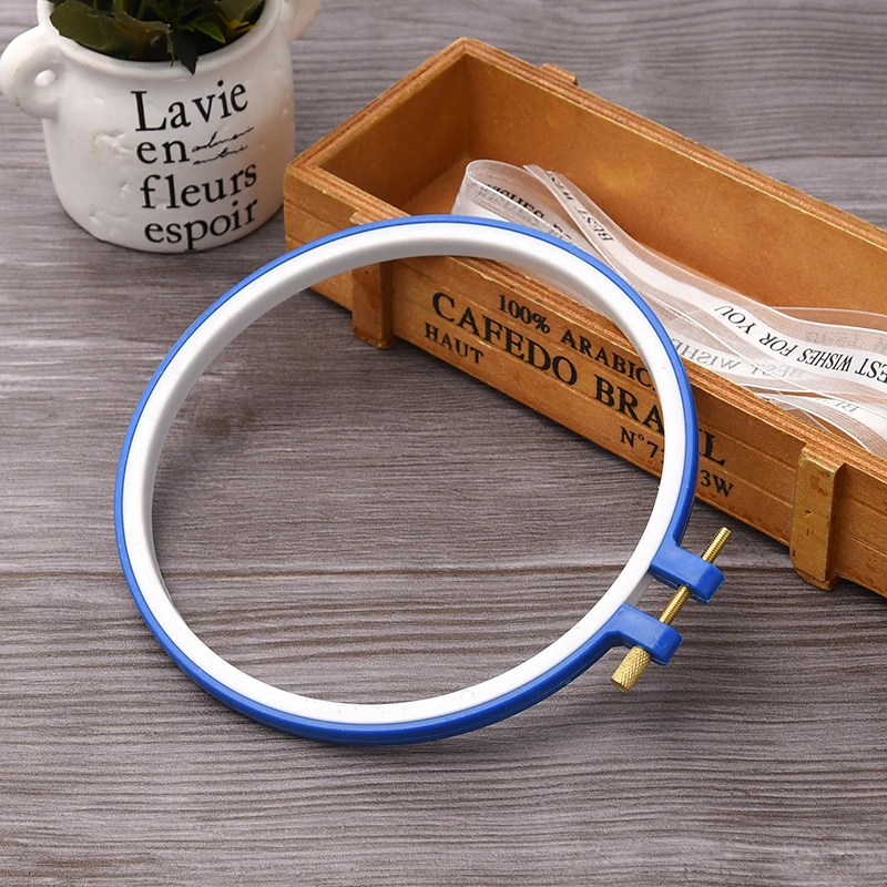 1PCS Plastic embroidery embroidered stretch slot frame circle Cross ...