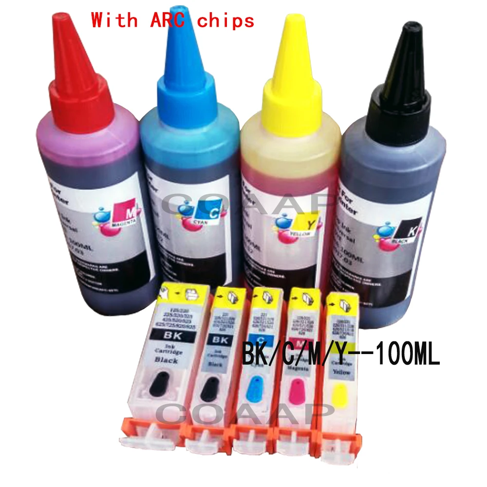 Cartucho de tinta recargable pgi520 cli521 para CANON PIXMA, MP980 ...