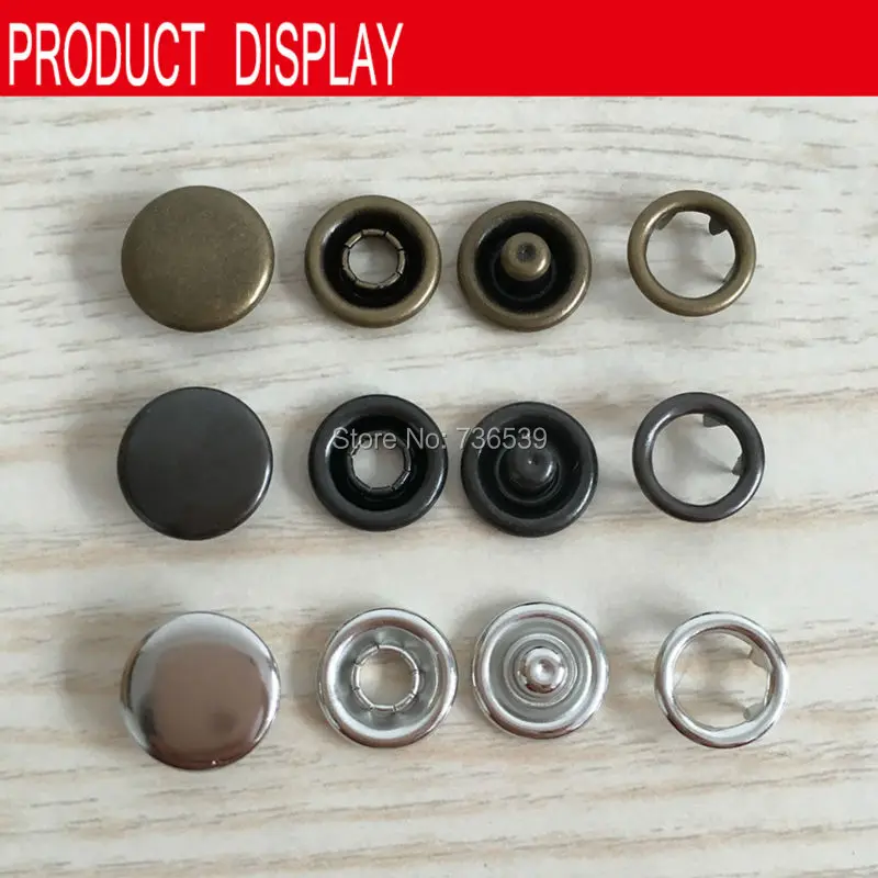 FREE SHIPPING 12mm high quality brass prong snap button with cap|prong ...