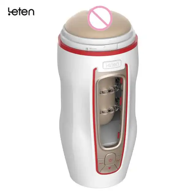 Leten Full Automatic Masturbation Cuppocket Pussy Artificial Vagina10 Modes Strong Vibrator