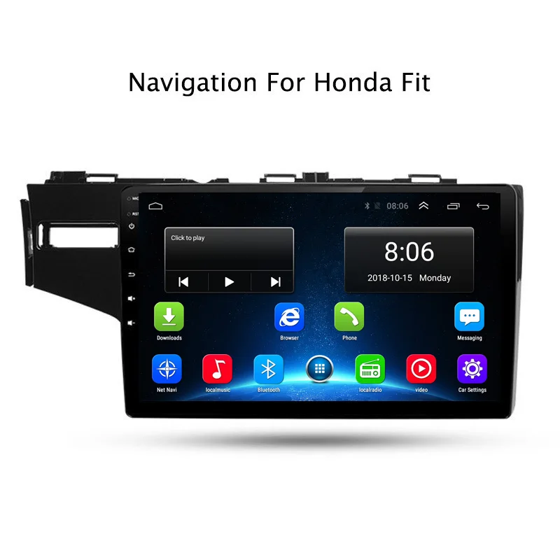 NAVITOPIA 9inch 4G LTE WIFI Head Unit for Honda Fit 2014 2018 Android 6 ...