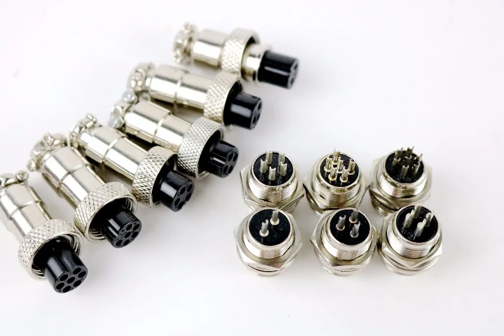 GX12 2 3 4 5 6 7 Pin Male & Female 12mm Wire Panel Connector Aviation ...