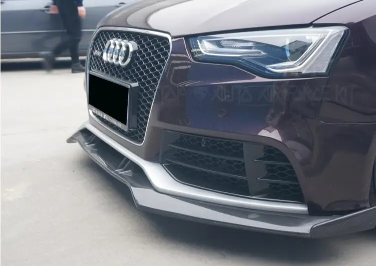 Carbon Fiber Front Lip Splitters Bumper Aprons Cup Flaps Spoiler For ...