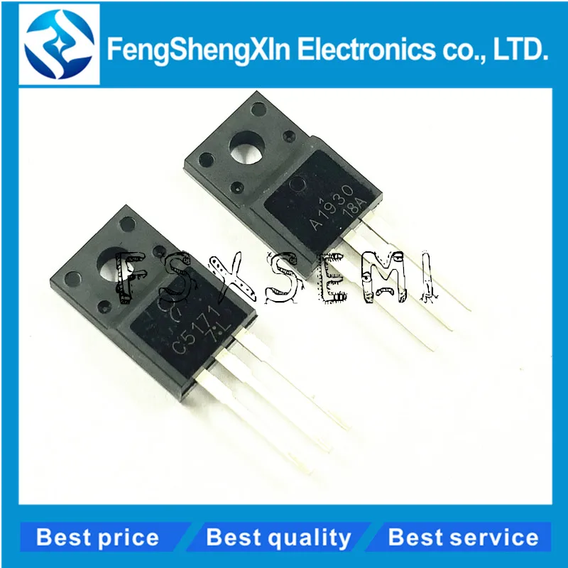 20pcs/lot 10pcs 2SC5171+ 10pcs 2SA1930 TO 220F C5171 A1930 Power ...