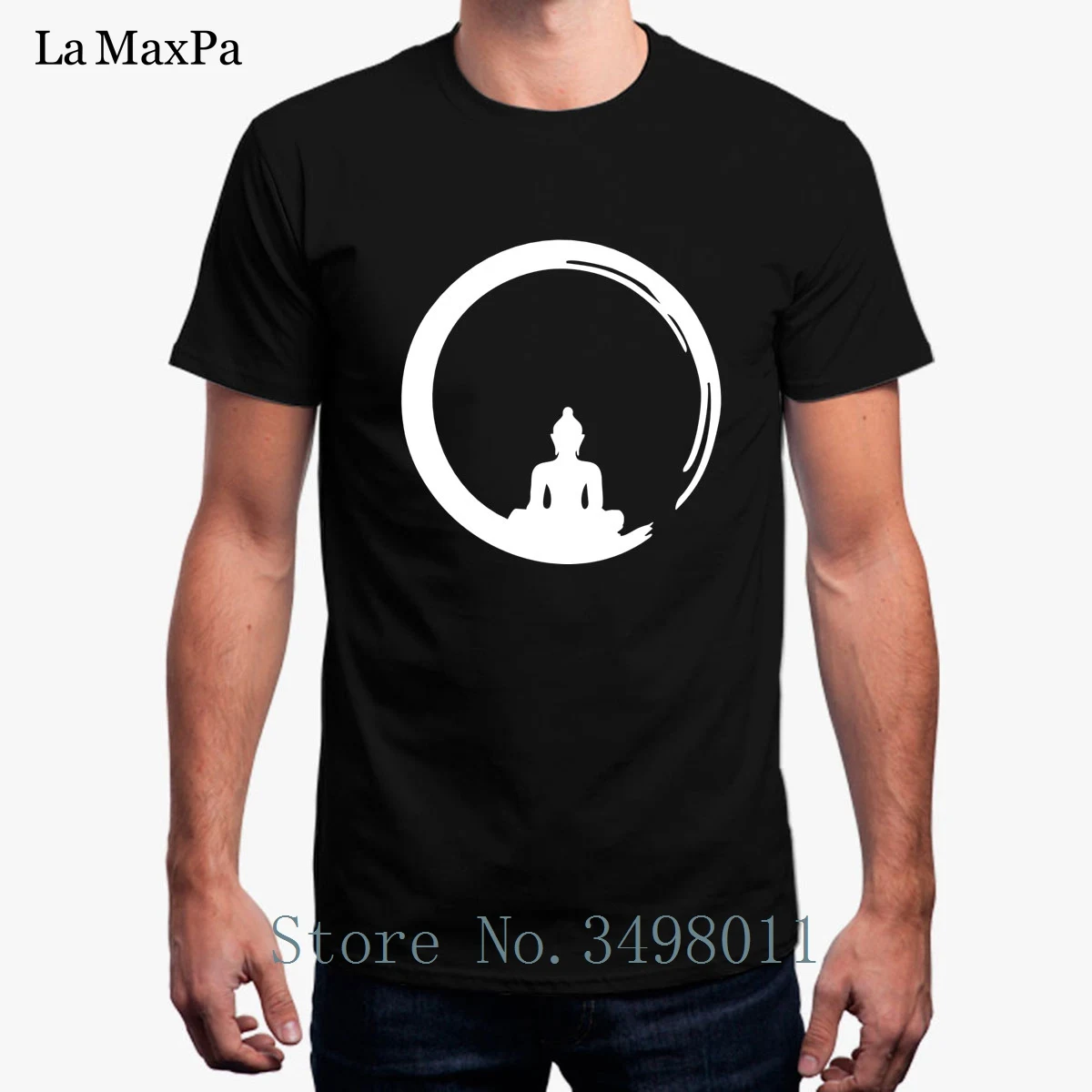 Free Shipping Enso Zen Meditation Buddha Buddhism Japan T Shirt For Men ...