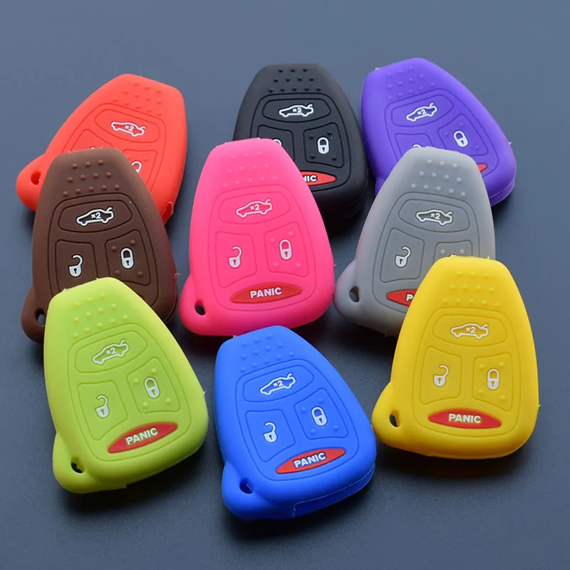 Car Key Silicone Cover Set Protection Shell Fob Stickers For Jeep car-key-silicone-cover-set-protection-shell-fob-stickers-for-jeep