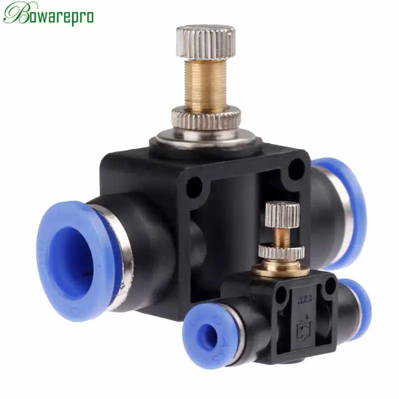 bowarepro Pneumatic Fittings Throttle Valve SA 4 12mm Air Flow Speed ...