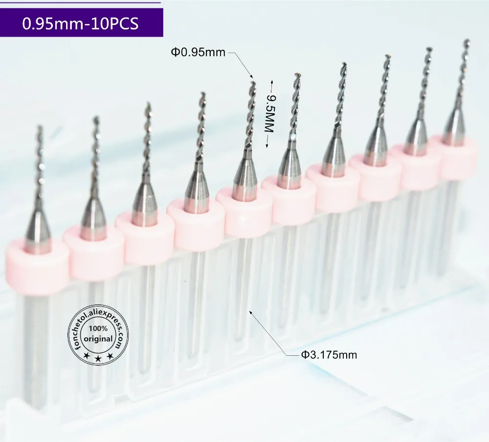 3-175mm-0-95mm-10-pi-ces-livraison-gratuite-foret-PCB-fraise-CNC-foret ...