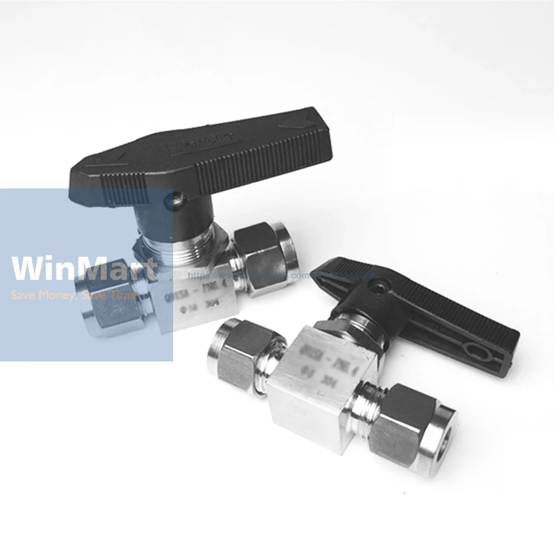Compression Fitting Shut Off Ball Valve 915 Psi 304 Stainless Steel Fit ...