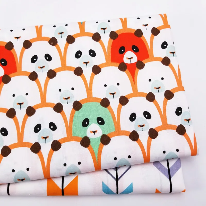 Panda Cartoon Kids Twill Cotton Fabric Cotton Patchwork Cloth,diy ...