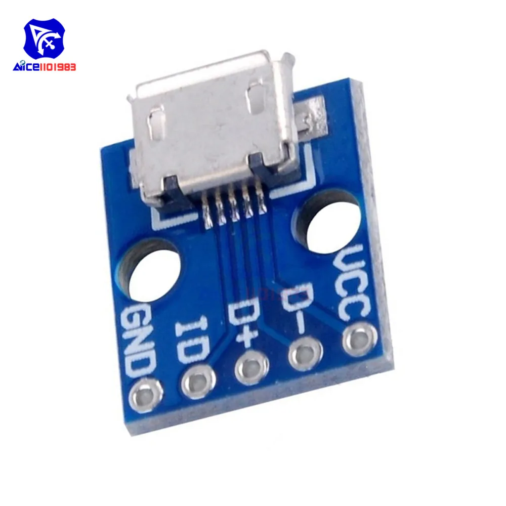 10 шт. CJMCU Breakout модуль питания Micro USB интерфейс адаптер ...