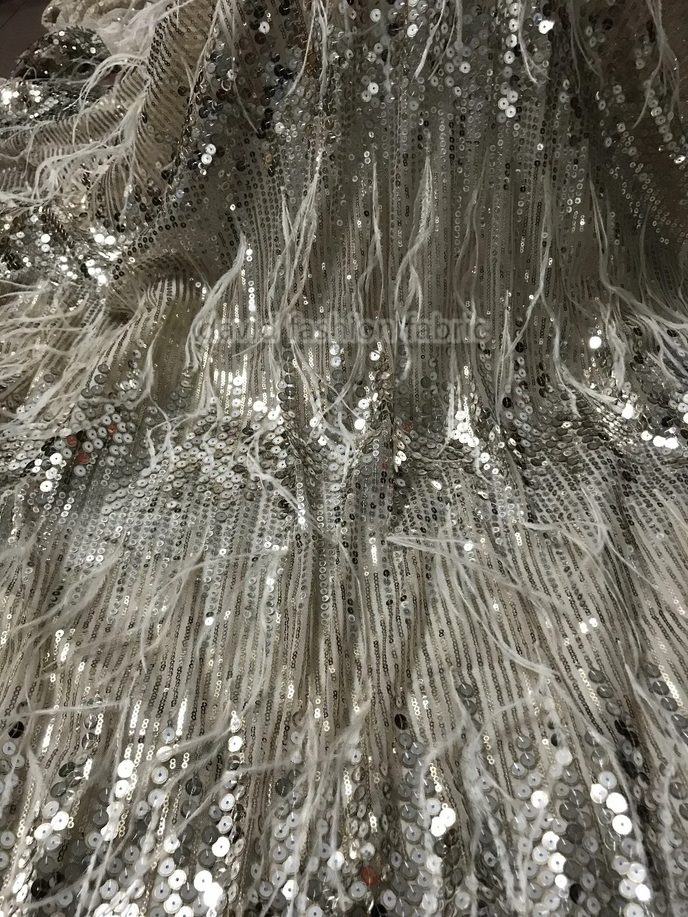 Embroidery Lace Fabric David-5623 With Feather High Grade Tulle Lace ...
