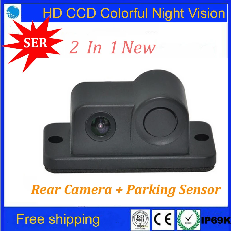 2019 ใหม่ Night Vision HD CCD กล้องด้านหลังกล้องเซ็นเซอร์ที่จอดรถ ...